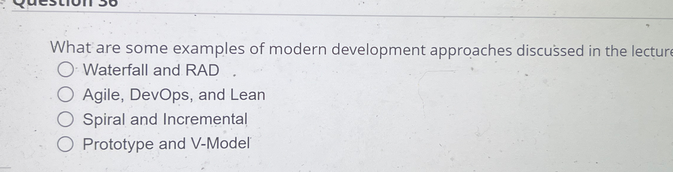 Solved What are some examples of modern development | Chegg.com