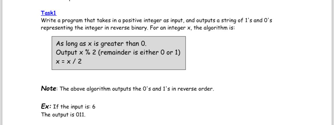 Solved Task1Write a Java program that takes in a positive | Chegg.com Solved Task1Write a Java program that takes in a positive | Chegg.com