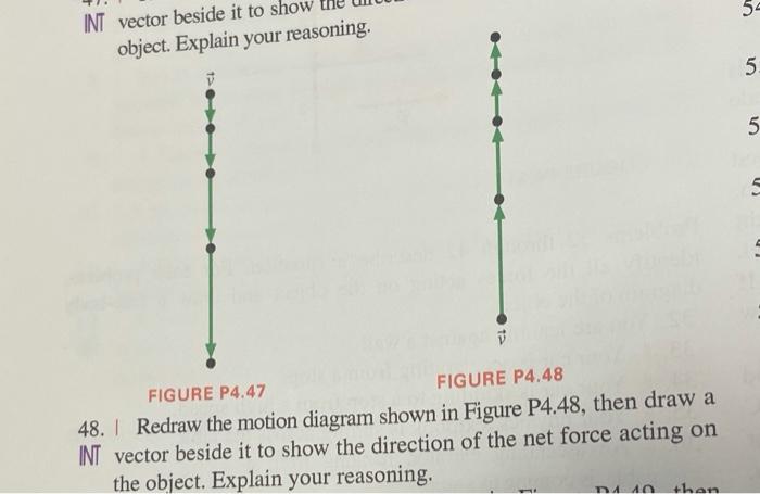 Solved redraw the motion diagram shown in figure P4.48, Then | Chegg.com