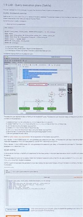 19 LAB-Query execution plan (Solo) | Chegg.com