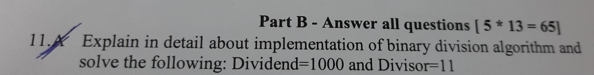 Solved Part B - Answer all questions [ 5 * 13 = 65] 11. | Chegg.com