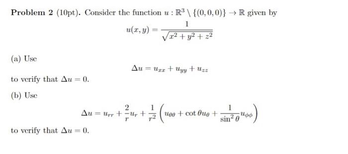 Solved Problem 2 (10pt). Consider the function | Chegg.com