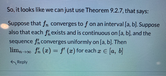 Solved COROLLARY Let - fn be a series of functions that | Chegg.com Solved COROLLARY Let - fn be a series of functions that | Chegg.com