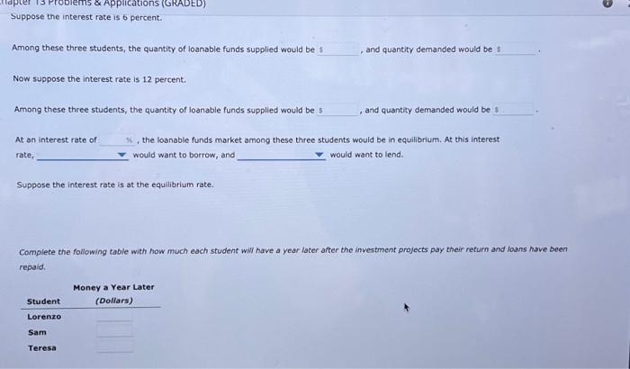 Solved 7. Problems and Applications Q7 Three students have | Chegg.com