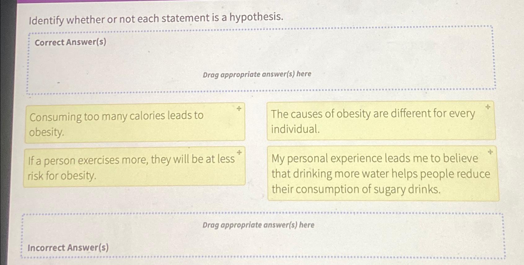Solved Identify whether or not each statement is a | Chegg.com