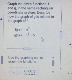 Solved Graph the given functions, f ﻿and g, ﻿in the same | Chegg.com