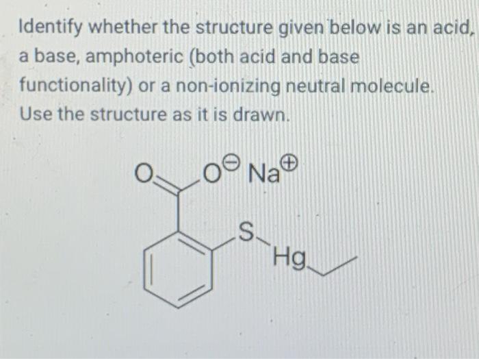 Solved Identify whether the structure given below is an | Chegg.com
