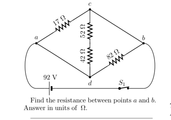 Solved Four resistors are connected as shown in the figure. | Chegg.com