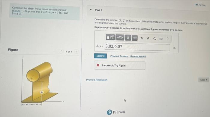 Solved Consider the sheet metal cross section shown in | Chegg.com