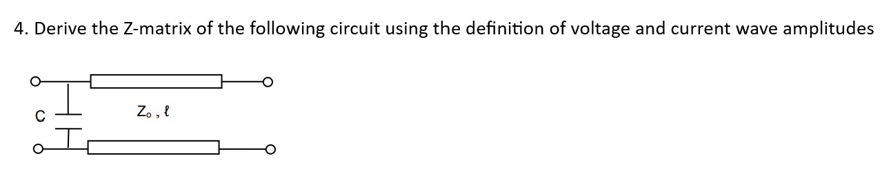 Solved Derive the Z-matrix of the following circuit using | Chegg.com