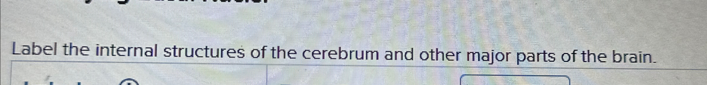 Solved Label the internal structures of the cerebrum and | Chegg.com