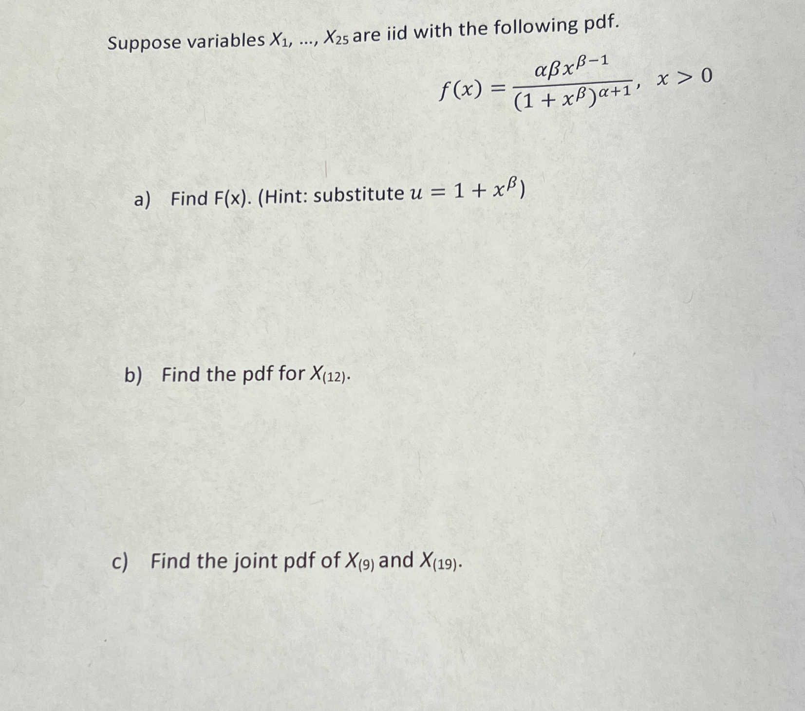 Solved Suppose variables x1,dots,x25 ﻿are iid with the | Chegg.com