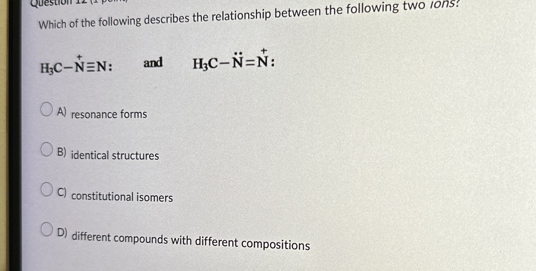 Which of the following describes the relationship | Chegg.com