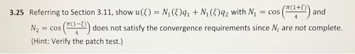 Solved Problem (3.25)Referring to Section 3.11, show u(£) = | Chegg.com
