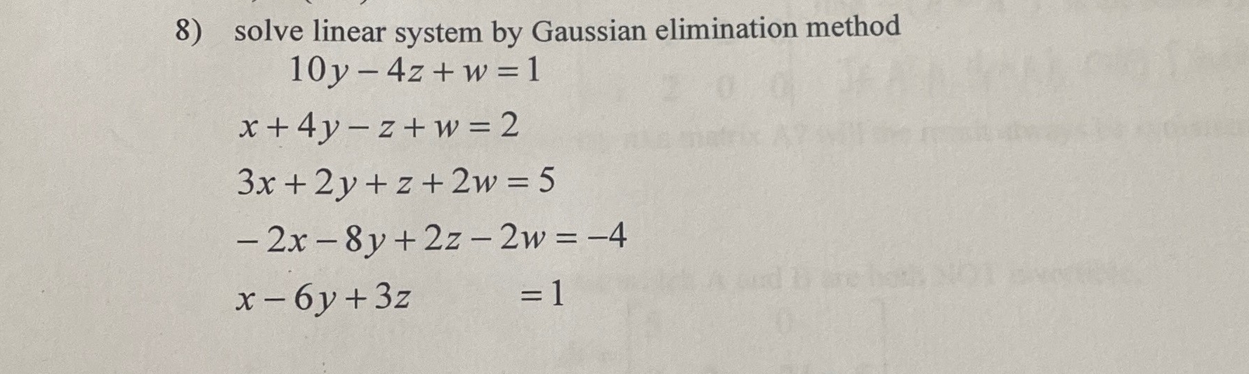 Solved Solve with step by step solution please. solve linear | Chegg.com
