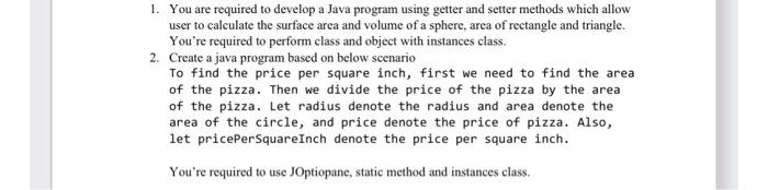 Solved 1 You Are Required To Develop A Java Program Using
