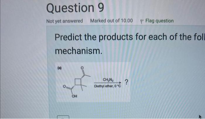 Solved Predict the products for each of the following | Chegg.com