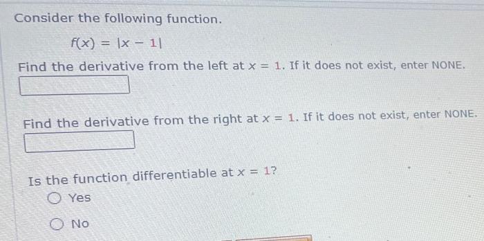 Solved Consider The Following Function F X X 11 Find