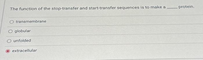 Solved The function of the stop-transfer and start-transfer | Chegg.com