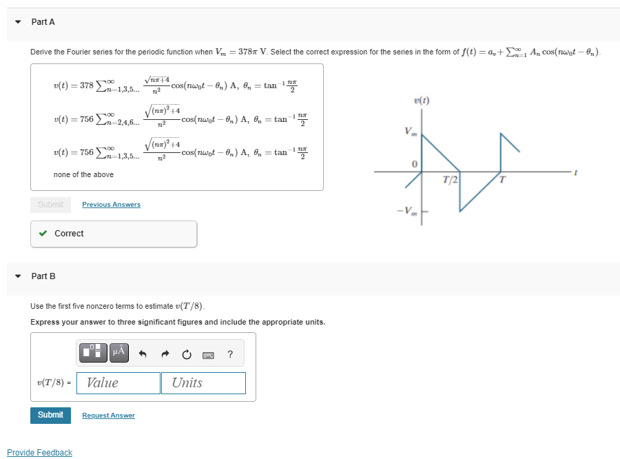 Solved Please solve parts a and b.1a. ﻿Find the Fourier | Chegg.com