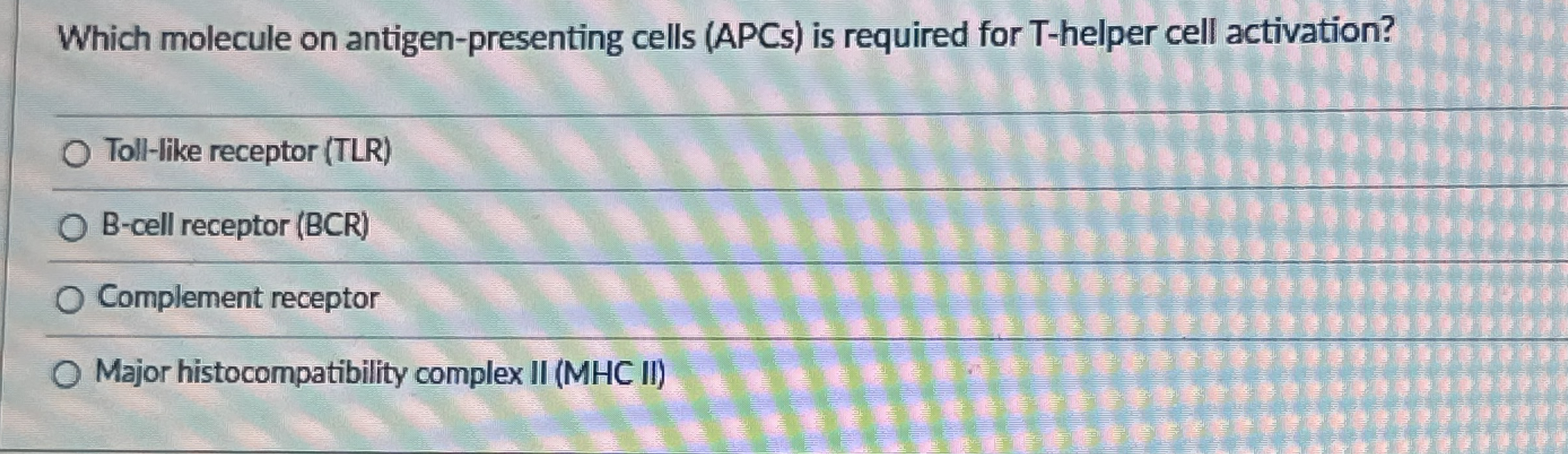 Solved Which molecule on antigen-presenting cells (APCs) ﻿is | Chegg.com