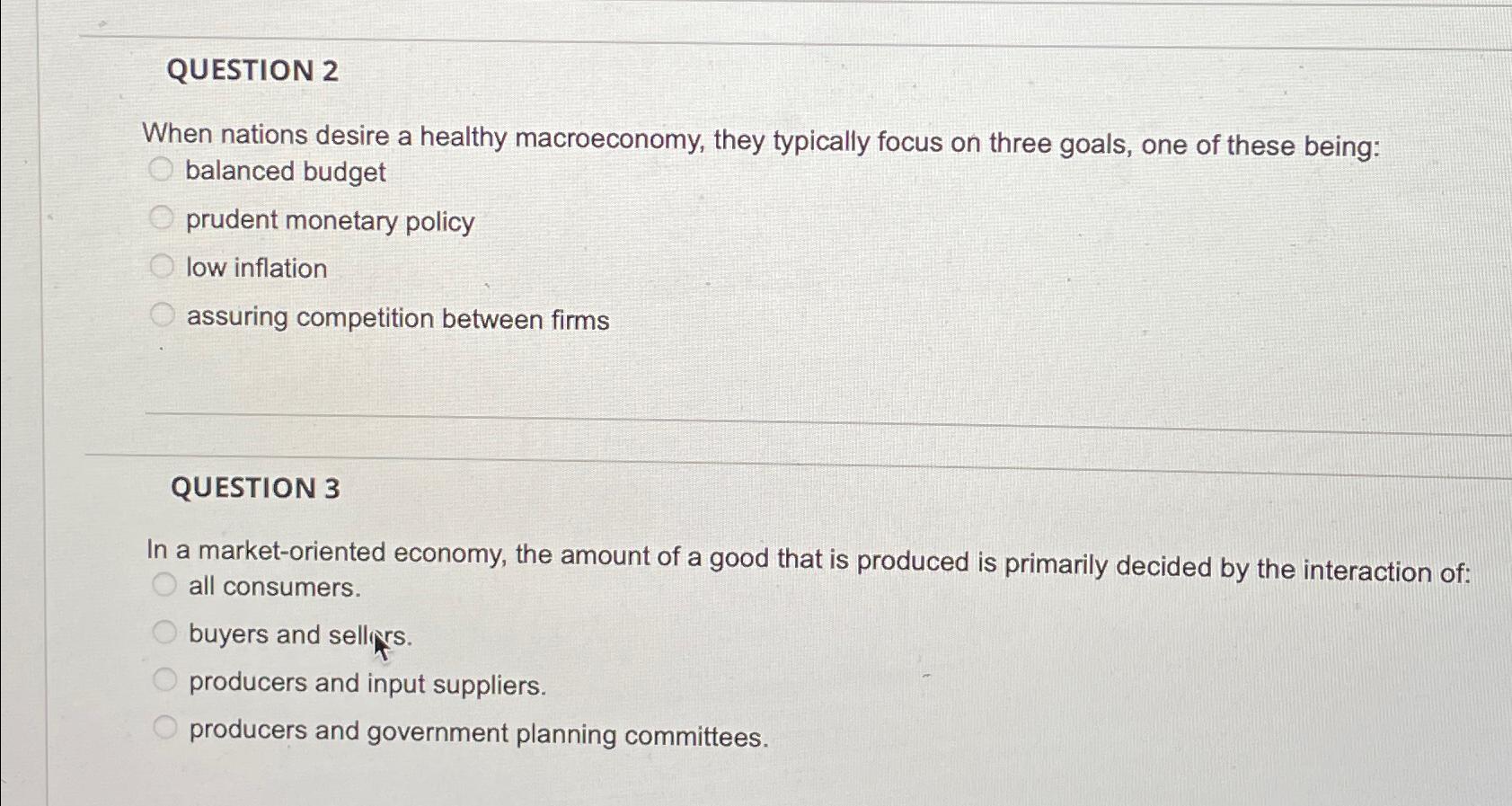 Solved QUESTION 2When nations desire a healthy macroeconomy, | Chegg.com
