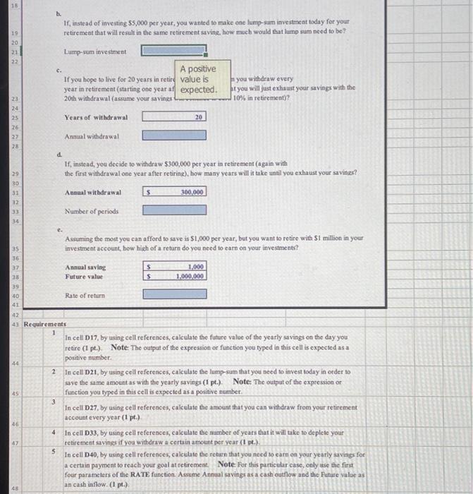 Solved with the first investment made one year from now. You | Chegg.com