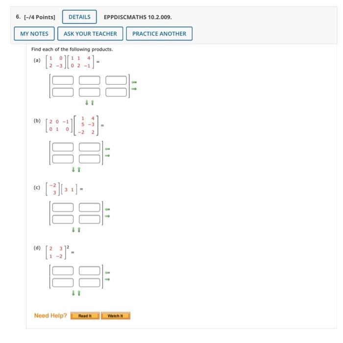 Solved 6. [-14 Points) DETAILS EPPDISCMATH5 10.2.009. MY | Chegg.com