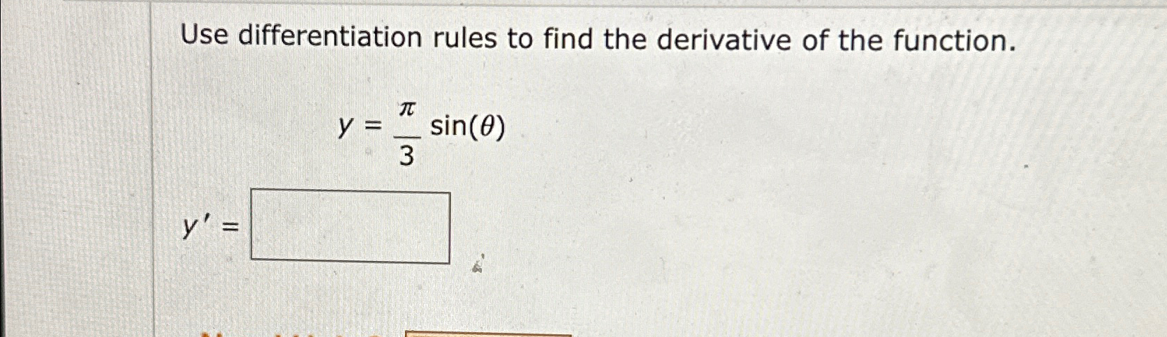 Solved Use differentiation rules to find the derivative of | Chegg.com