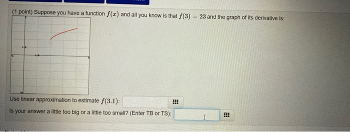 Solved (1 point) (This problem is like the example in your | Chegg.com