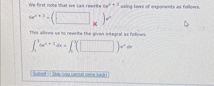 Solved We First Note That We Can Rewrite 6e Using Laws Of 0715