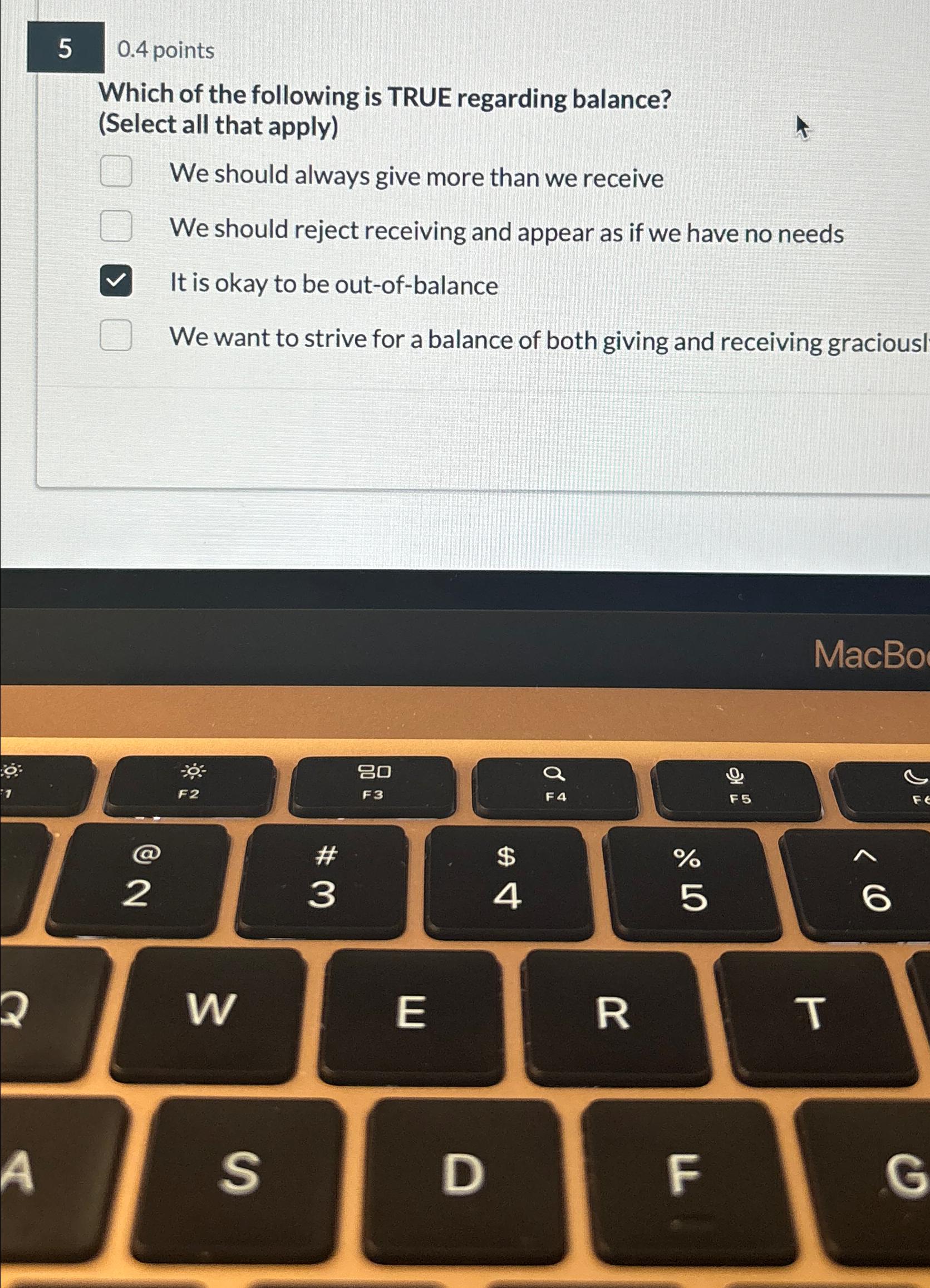 Solved 50.4 ﻿pointsWhich of the following is TRUE regarding | Chegg.com
