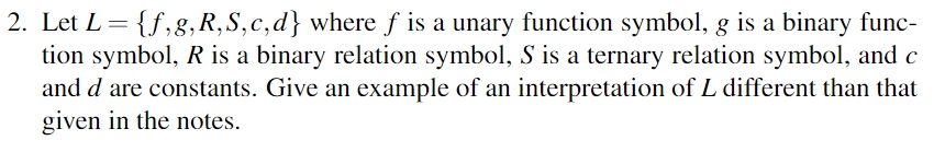 Solved Let L={f,g,R,S,c,d} ﻿where f ﻿is a unary function | Chegg.com