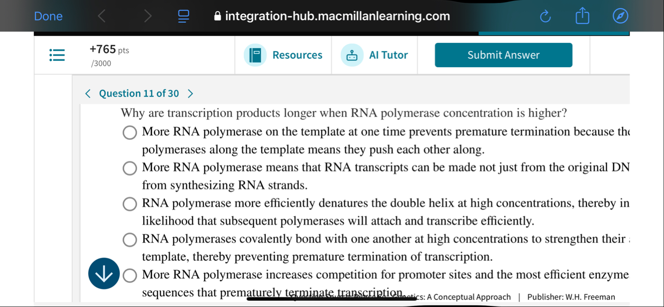 Solved Doneintegration-hub.macmillanlearning.com ﻿765 | Chegg.com