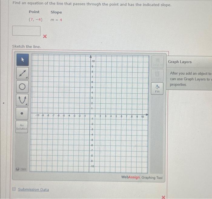 Solved Find an equation of the line that passes through the | Chegg.com