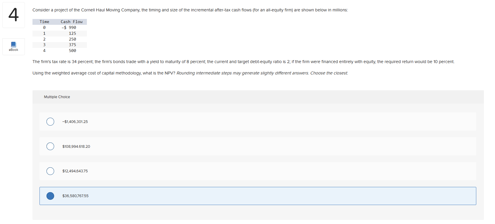 Solved Consider a project of the Cornell Haul Moving | Chegg.com