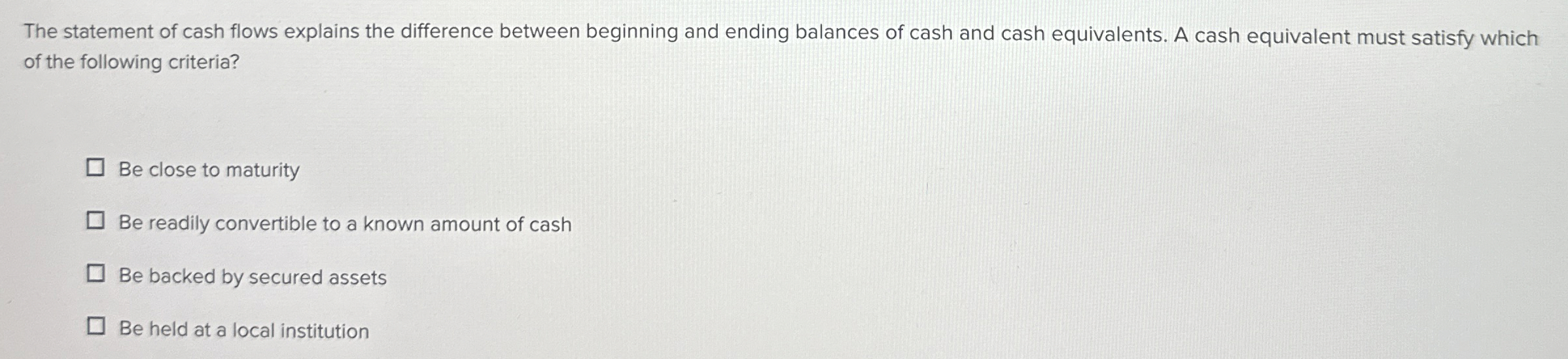 Solved The statement of cash flows explains the difference | Chegg.com