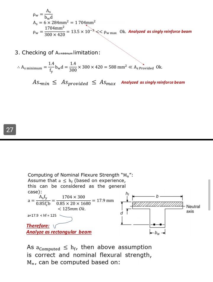 Solved Reinforcement Concrete Design using NSCP 2015 solve | Chegg.com