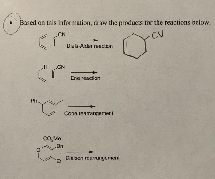 Solved 1. propose a short synthesis for one of the compounds | Chegg.com