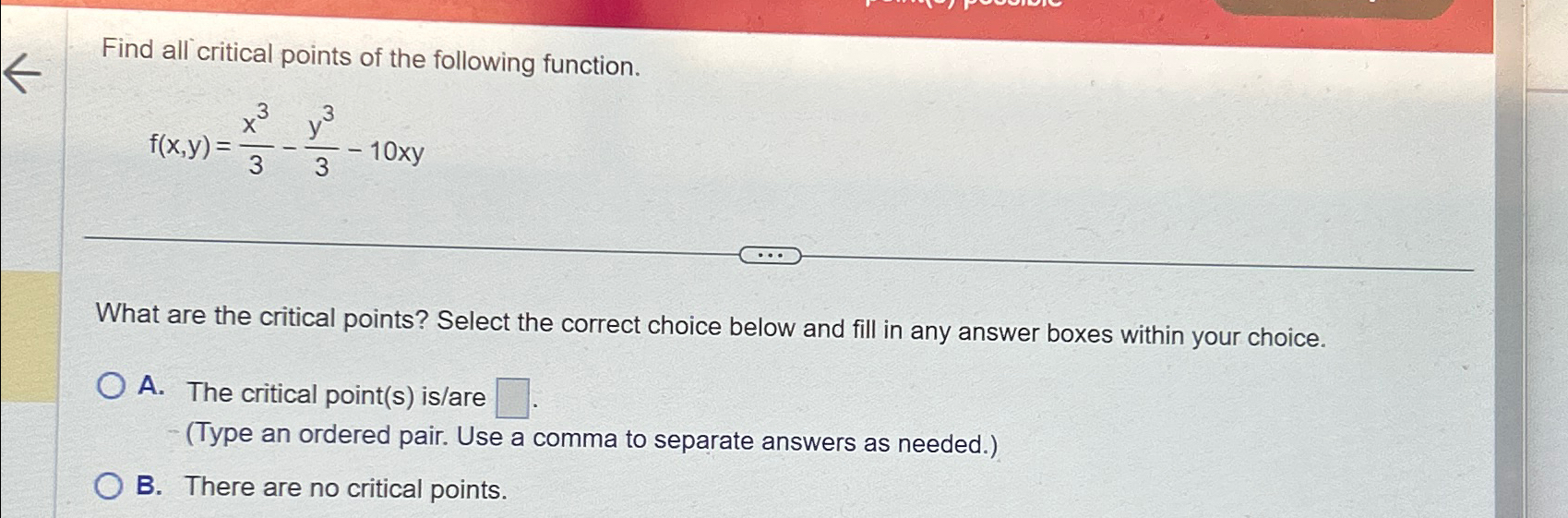 Solved Find all critical points of the following | Chegg.com
