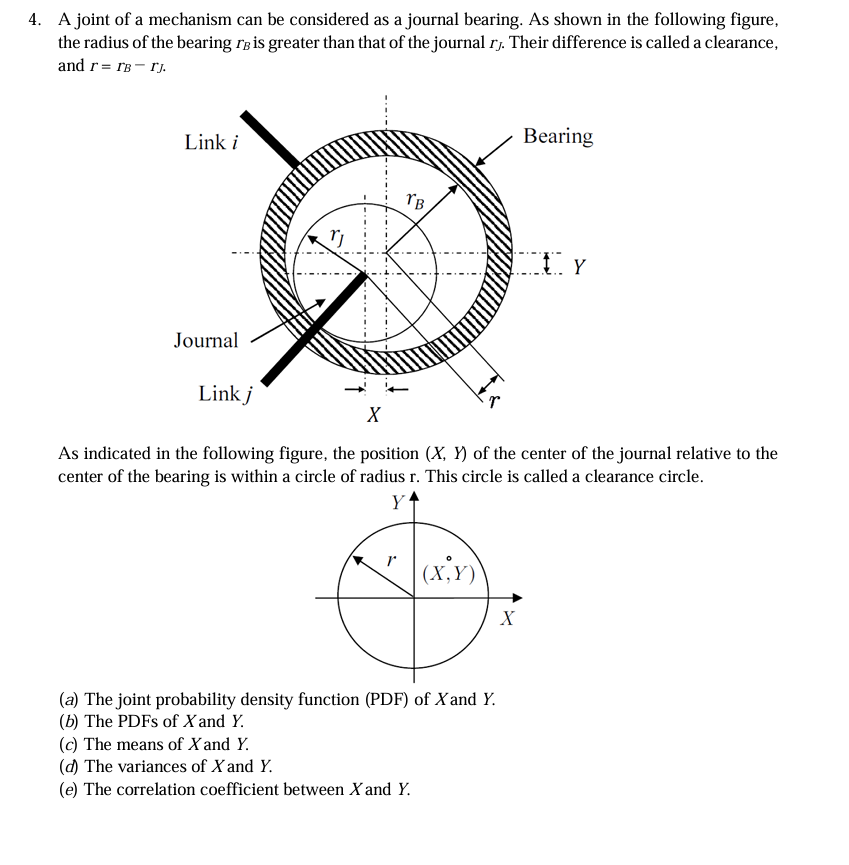 Solved Please solve all parts of this problem ﻿4. ﻿A joint | Chegg.com