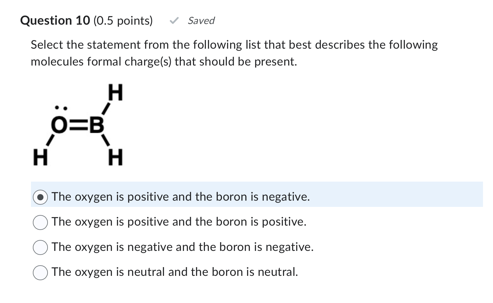 Solved Question 10 ( 0.5 ﻿points)Select the statement from | Chegg.com