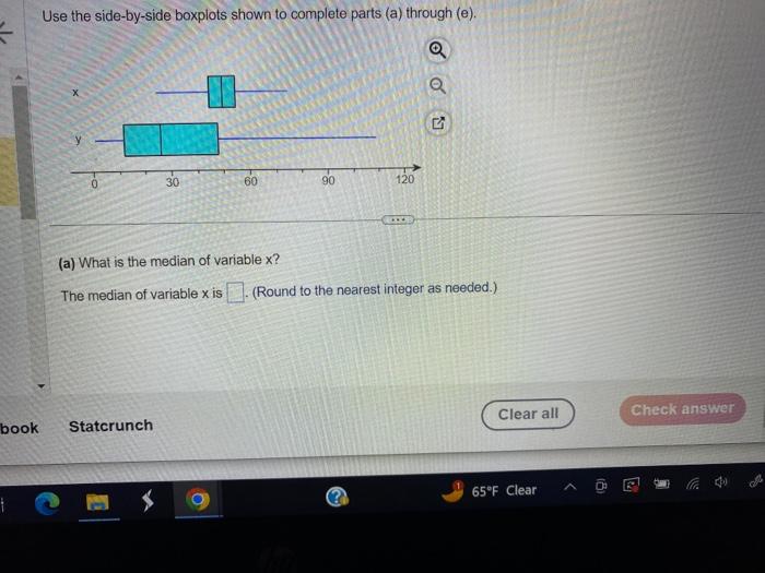 Solved book 1 Use the side-by-side boxplots shown to | Chegg.com