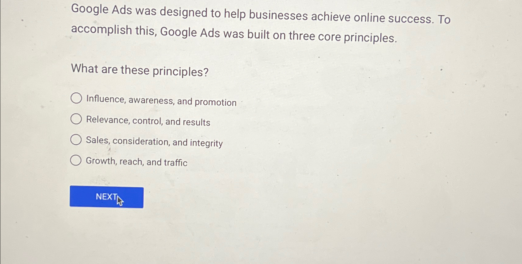 Solved Google Ads was designed to help businesses achieve | Chegg.com