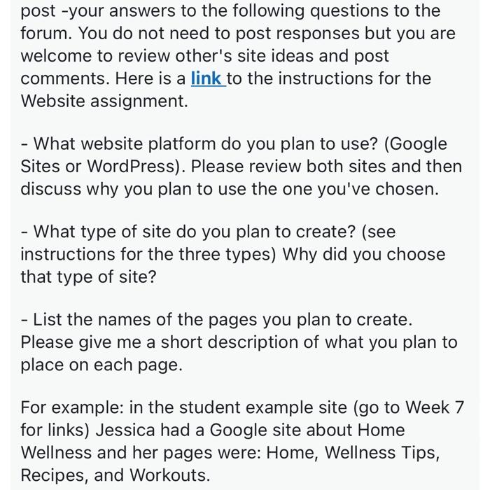 Solved post -your answers to the following questions to the | Chegg.com