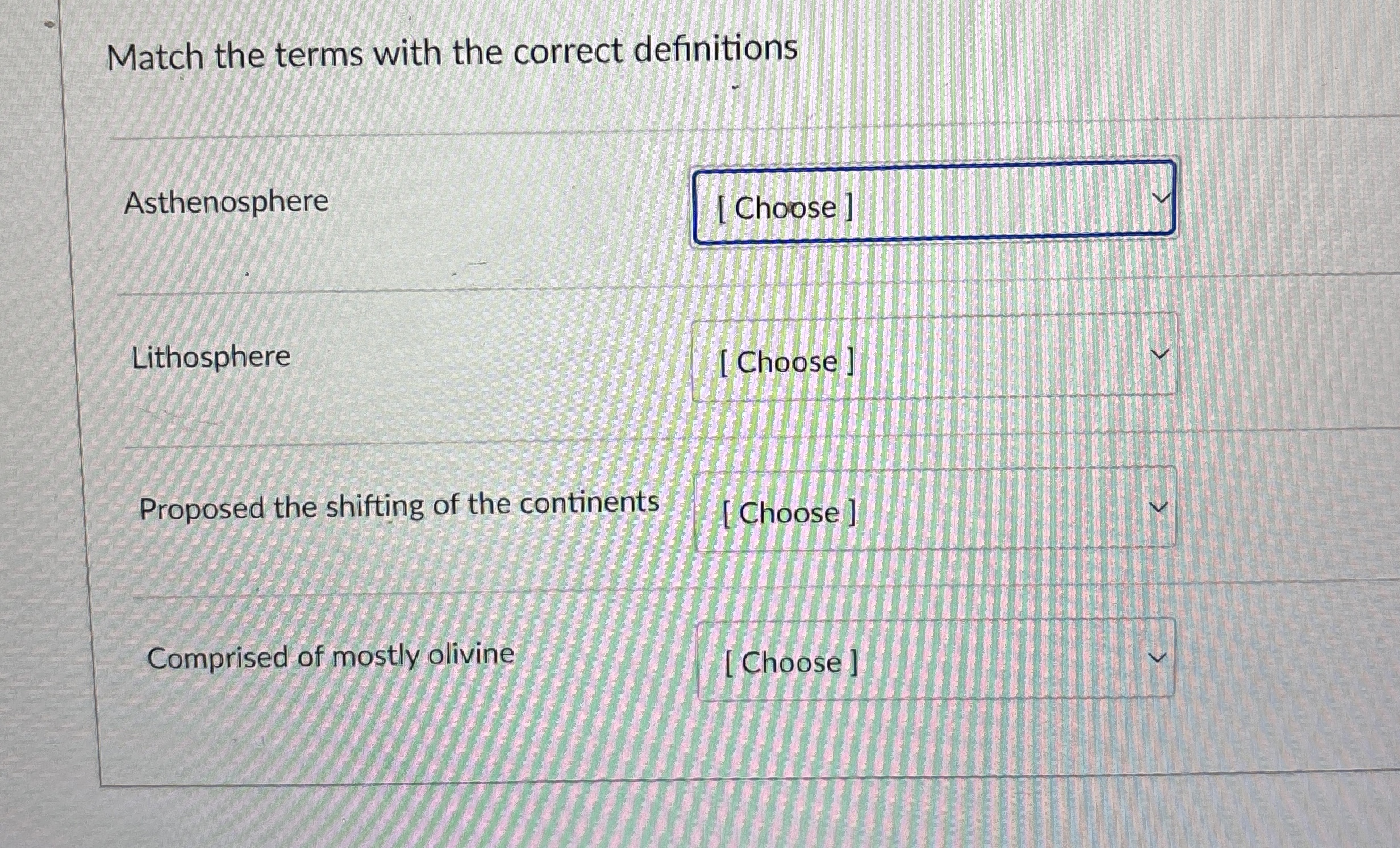 Solved Match the terms with the correct | Chegg.com
