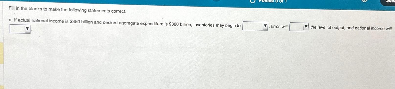 Solved Fill in the blanks to make the following statements | Chegg.com