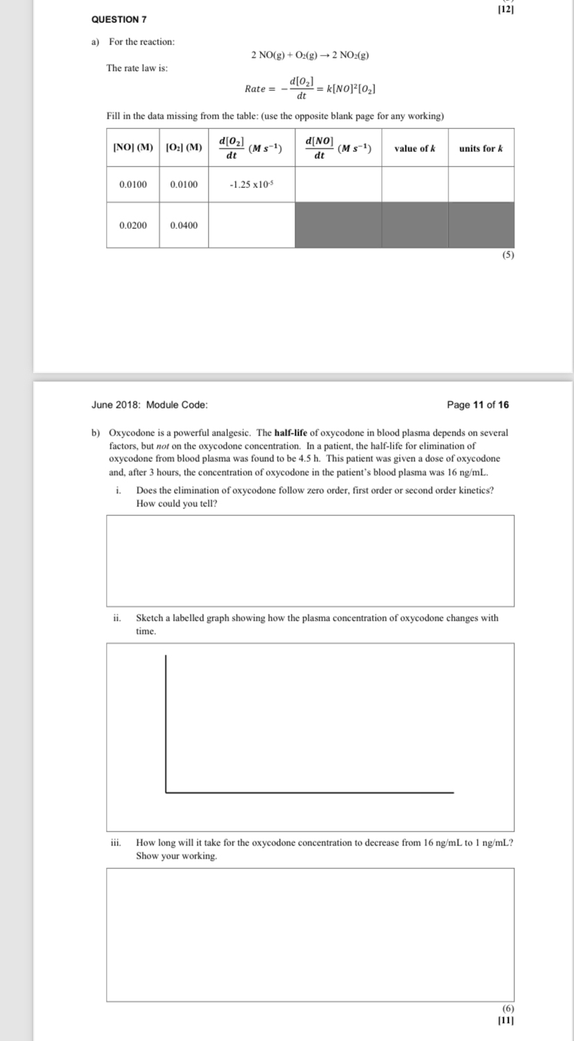 Solved QUESTION 7[12]a) ﻿For the | Chegg.com