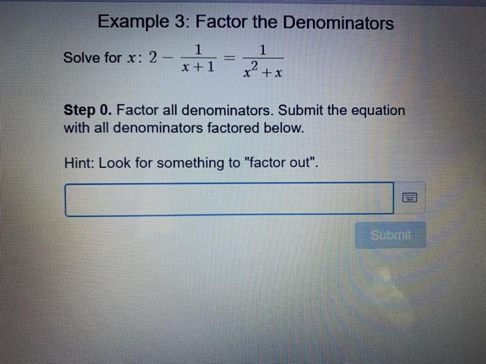 Solved Example 1 (Slide 3 of 3) Decompose the rational | Chegg.com