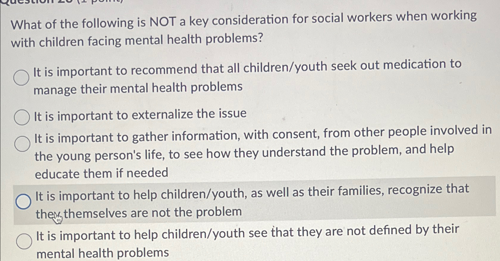 Solved What of the following is NOT a key consideration for | Chegg.com